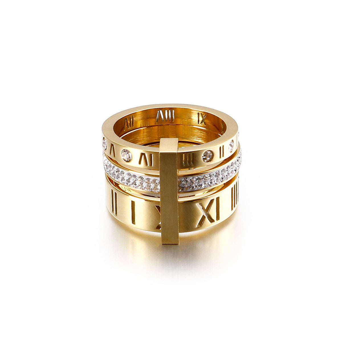 ROMAN RING | Gold Ring | 18K Gold – Katie Rae Collection