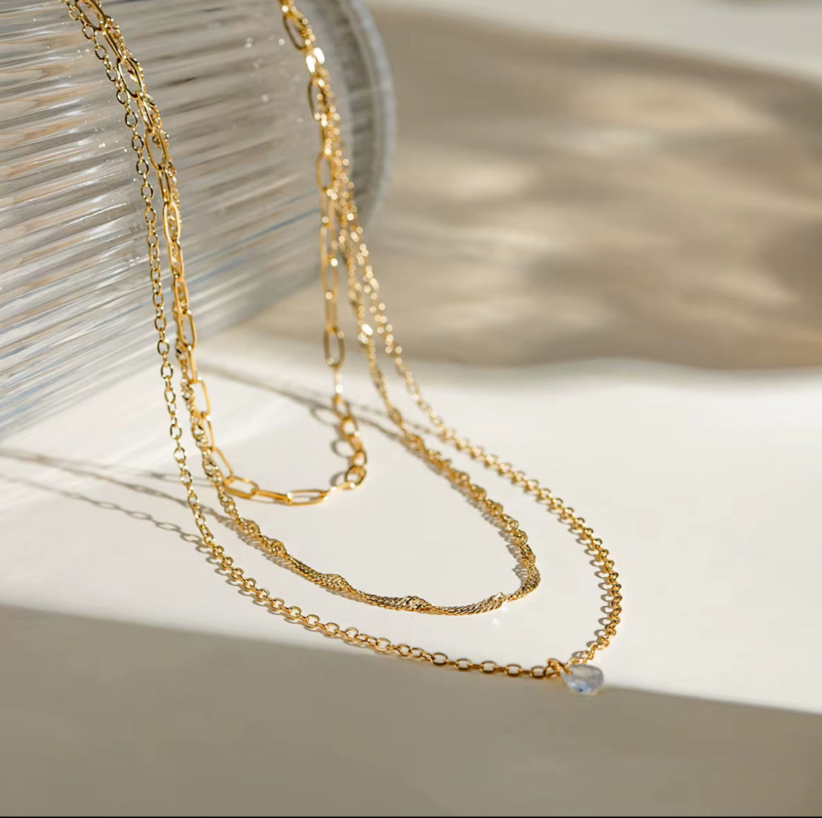 DIAMOND BEAD CHOKER | Layered Necklaces | Gold Necklace – Katie Rae ...